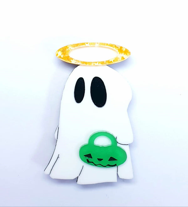 Goldie The Ghost Brooch - Clovis By Meiken