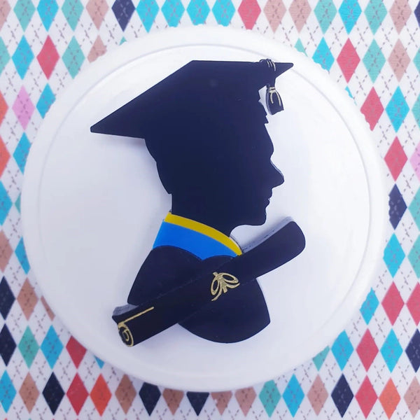 Gentleman Graduation Brooch - Clovis By Meiken